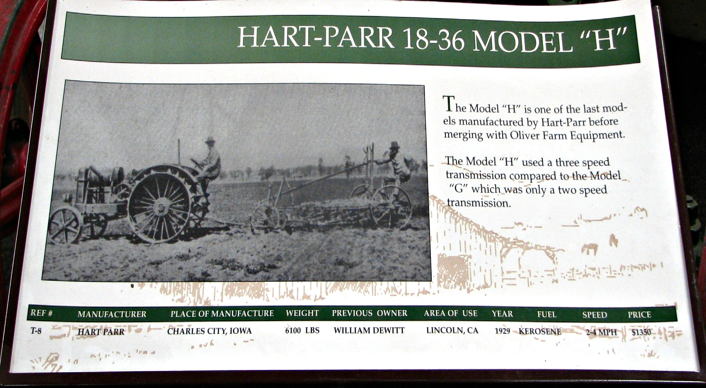 TopWorldAuto >> Photos of Hart-Parr 18-36 Model H - photo galleries