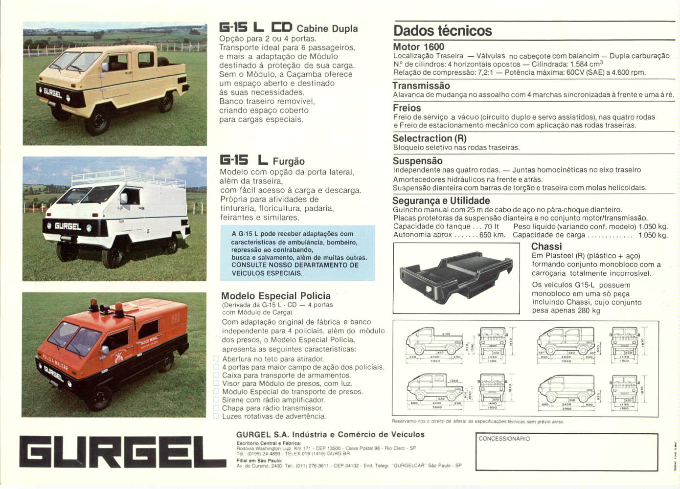 TopWorldAuto >> Photos of Gurgel G15 - photo galleries